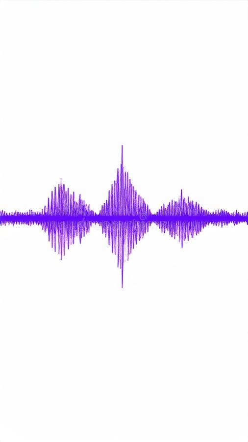 Purple Soundwave Abstract Background Stock Illustration - Illustration ...