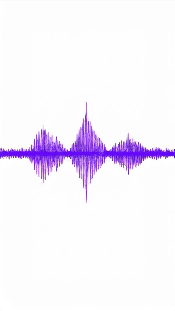 Purple Soundwave Abstract Background Stock Illustration - Illustration ...