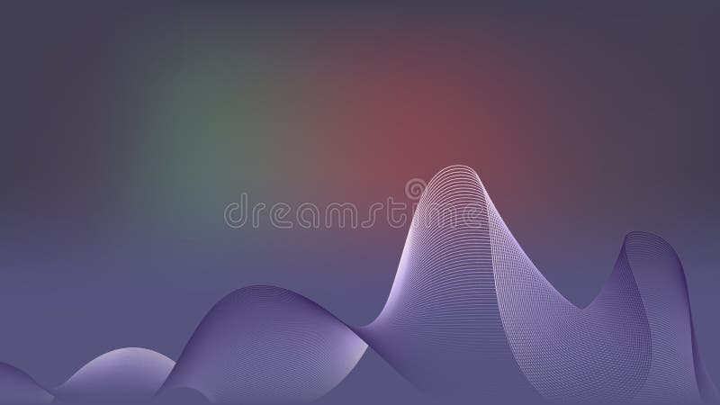 Purple Soundwave Abstract Background Stock Vector - Illustration of ...