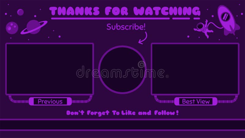 Outro Screen Stock Illustrations – 78 Outro Screen Stock Illustrations ...