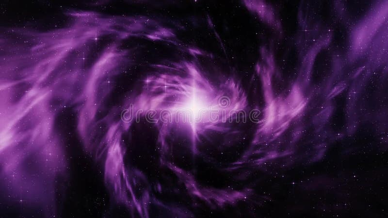 Purple Space Vortex with Starfield Loopable Motion Background Stock ...