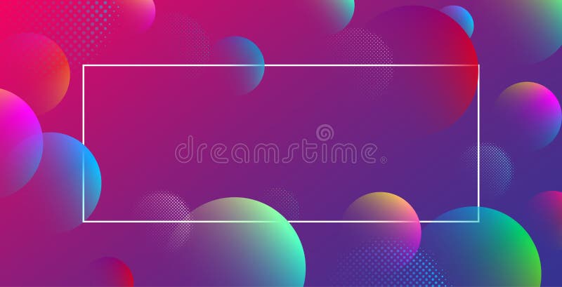 Purple Spectrum Background with Abstract Bubbles Pattern. Stock Vector ...
