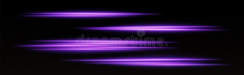 Purple Speed Lines, Glowing Magic Rays, Abstract Neon Lines. Lights in ...
