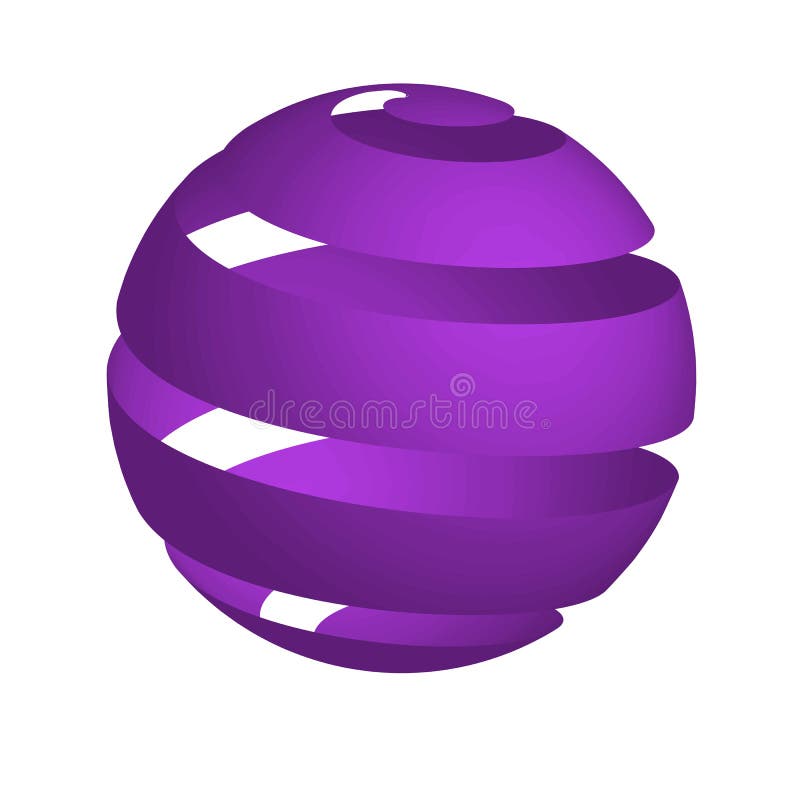 Purple Sphere stock vector. Illustration of graphic, shiny - 15918360