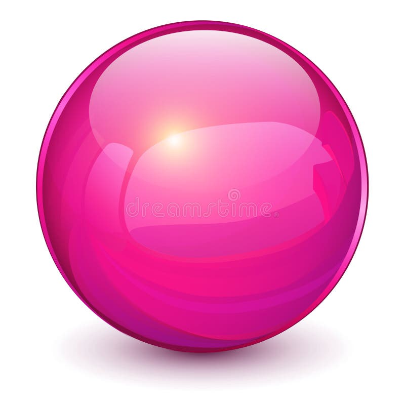 Purple sphere 3D stock vector. Illustration of purple - 119620582