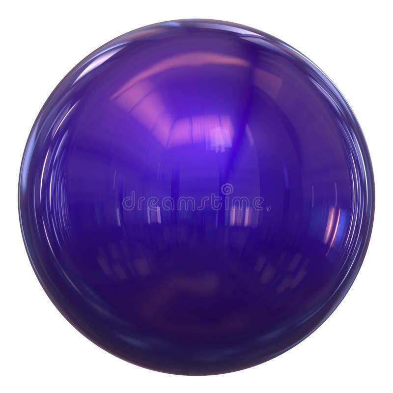 Purple Sphere Round Button Ball Basic Circle Geometric Shape Stock ...