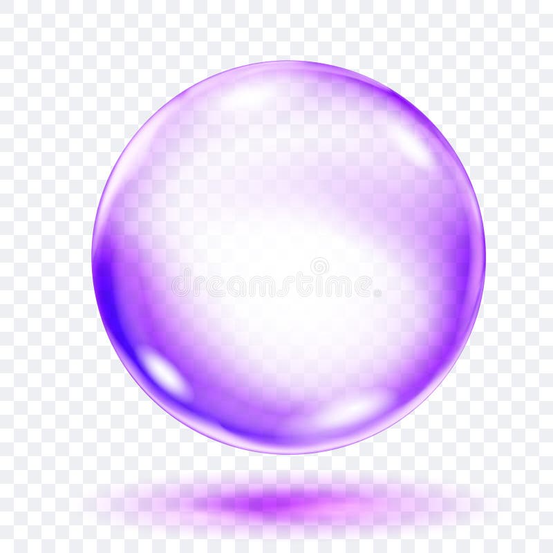 Purple Sphere with a Soft Shadow Stock Illustration - Illustration of ...