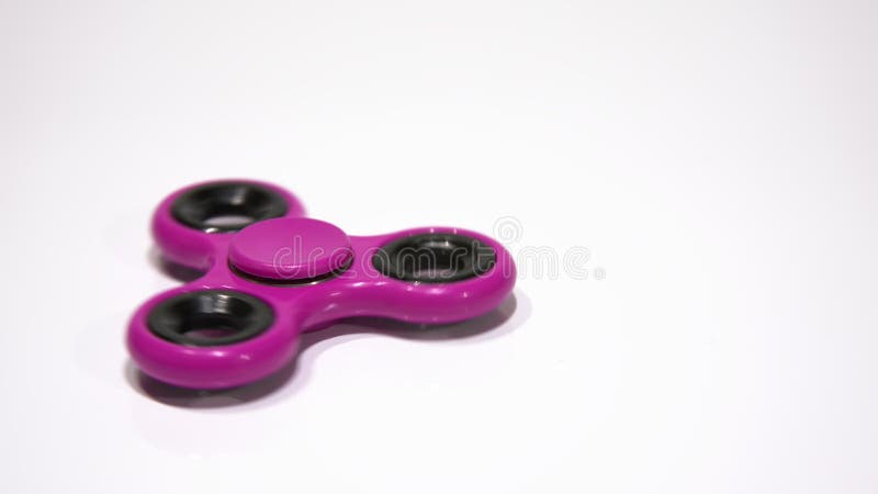 Purple Spinner Rotates on a White Background. Stock Video - Video of ...