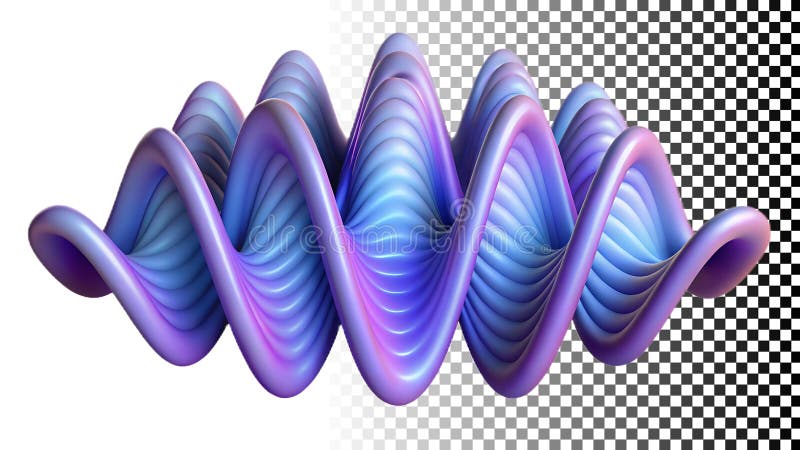 Purple Spiral Coil, Abstract Shape and Modern Design Element for Tech ...