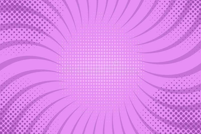 Purple Spiral Pop Art Background Design. Vector Illustration. Stock ...