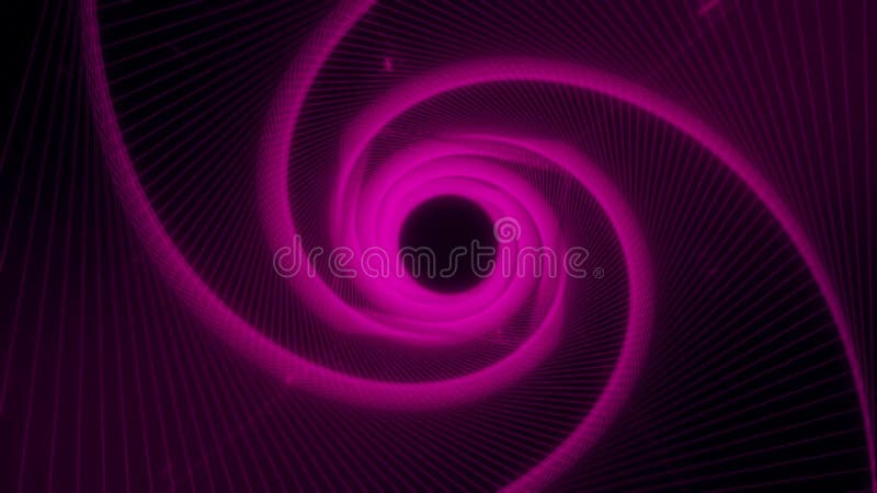 Purple Spiral Wireframe Tunnel VJ Loop Motion Background Stock Footage ...