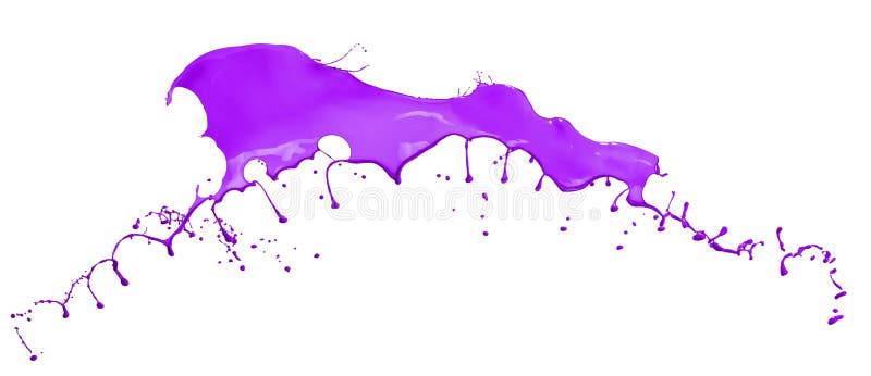 Purple splash isolated stock photo. Image of flowing - 61807088