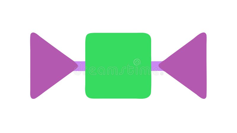 Purple Square Back Button Icon, Reverse Directional Arrow, Vector ...