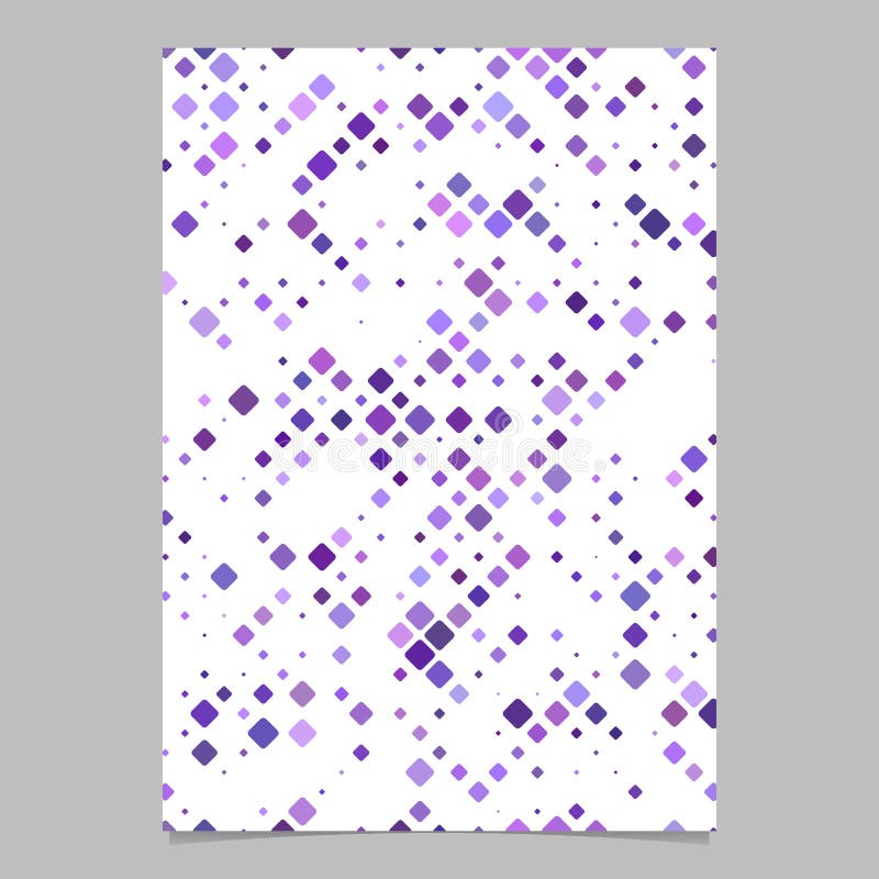 Purple Square Pattern Background - Geometrical Vector Illustration from ...