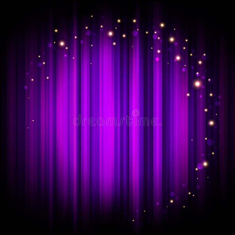 Purple Stage Background with Lights Stock Vector - Illustration of ...