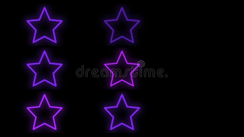 Purple Stars Pattern With Neon Light Stock Footage Video Of Fashion