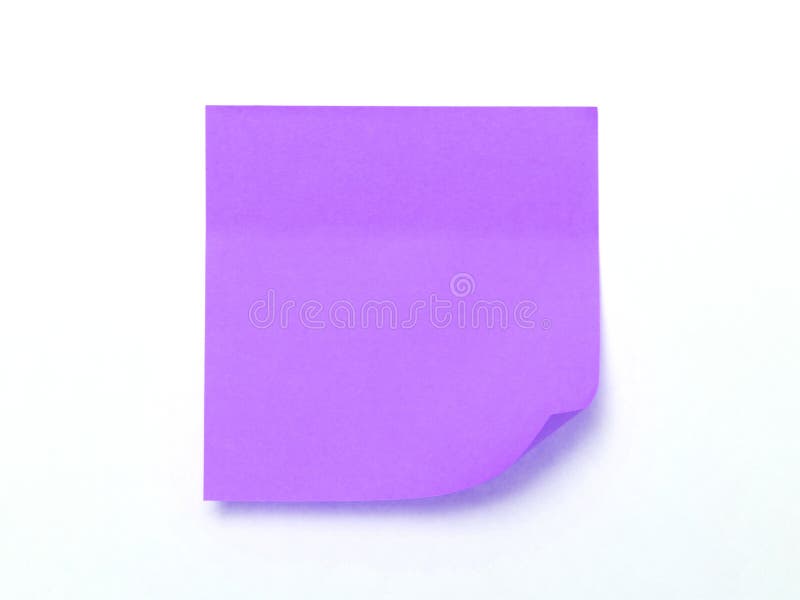 Purple sticky note stock photo. Image of finance, business - 7063778