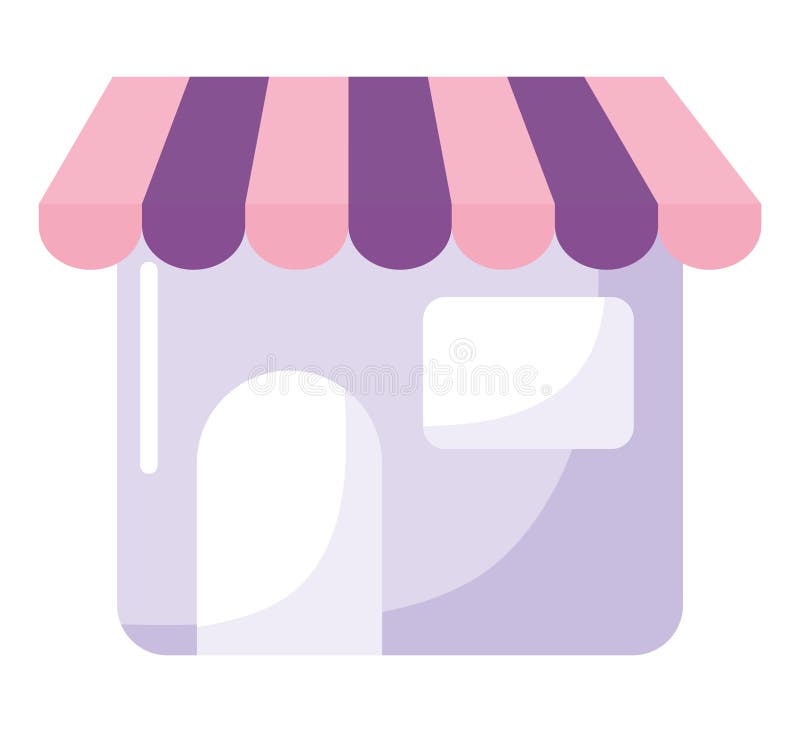 Purple store design stock vector. Illustration of storefront - 233103403