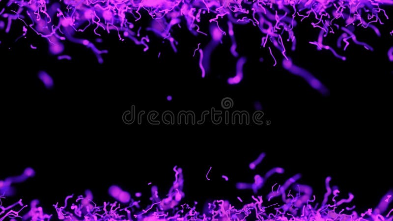 Purple Abstract Particles stock footage. Video of bacteria - 268015100