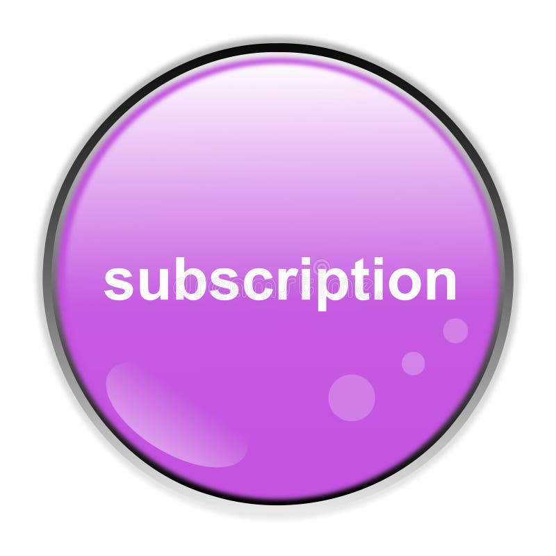 Subscription button stock vector. Illustration of shiny - 122782630
