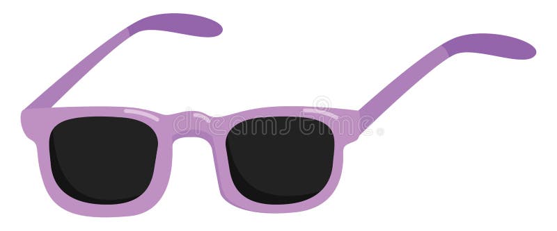 Purple Sunglasses Isolated on White Vector Stock Vector - Illustration ...
