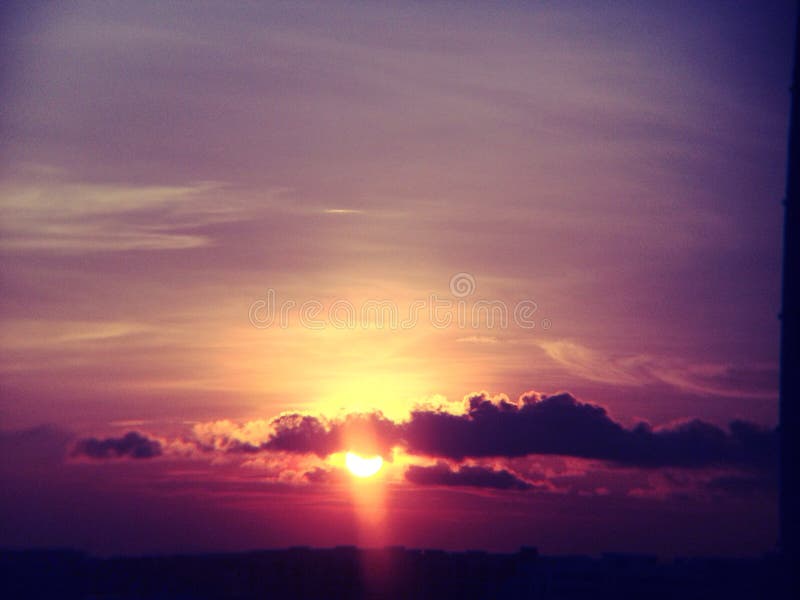 Purple sunrise stock photo. Image of light, nature, daybreak - 53539556