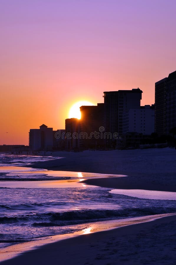 Purple sunset stock image. Image of seaside, purple, beach - 20087285