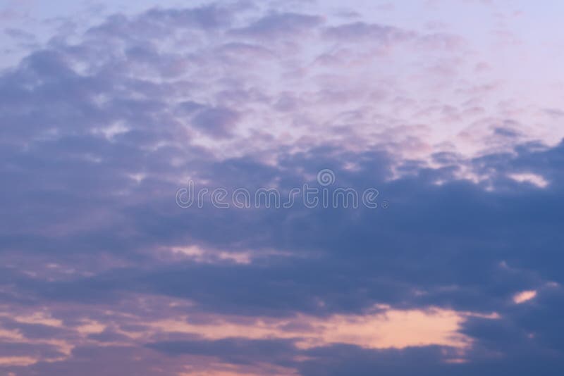 Purple Sunset with Dramatic Cloudscape. Background Image Stock Photo ...