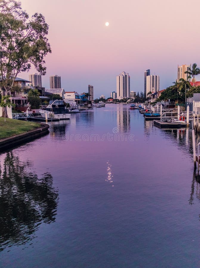 Purple Sunset stock photo. Image of light, beauty, mood - 143463144
