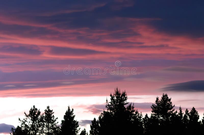 Purple Sunset Over the Desert Stock Photo - Image of alpine ...
