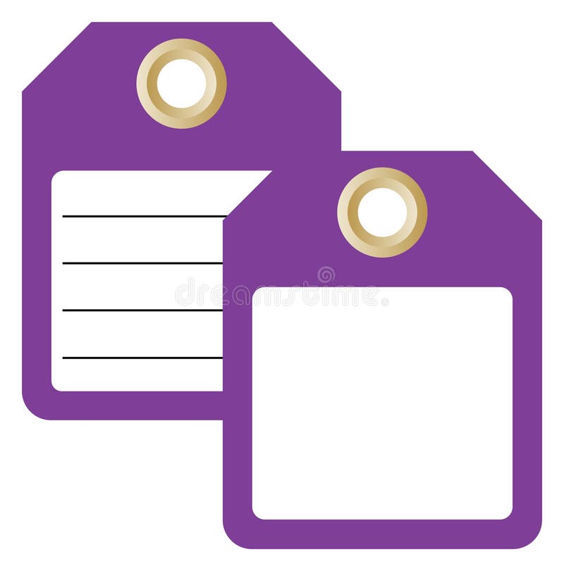 Purple Tag Label Symbol Sign,Vector Illustration, Isolate on White ...