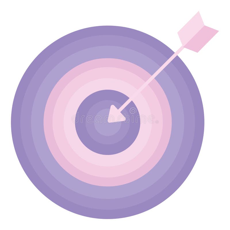 Purple target design stock vector. Illustration of accuracy - 258450570