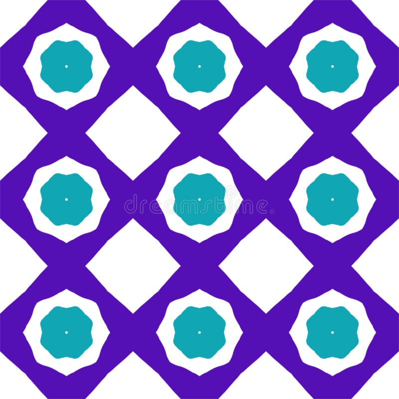 Purple and Teal Blue Seamless Pattern Background Stock Illustration ...