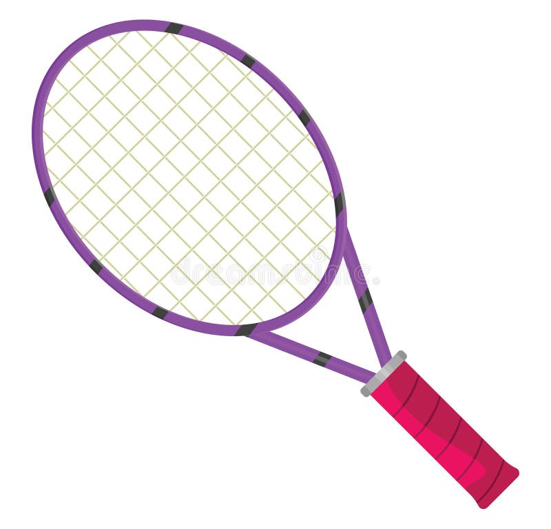 Purple Tennis Racket Stock Illustrations – 380 Purple Tennis Racket ...
