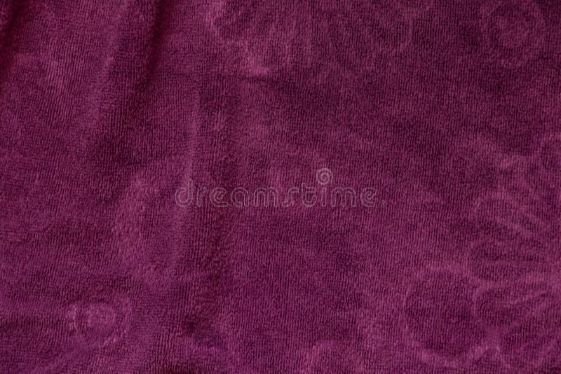 Purple Terry Background in a Fold Close-up Stock Image - Image of ...
