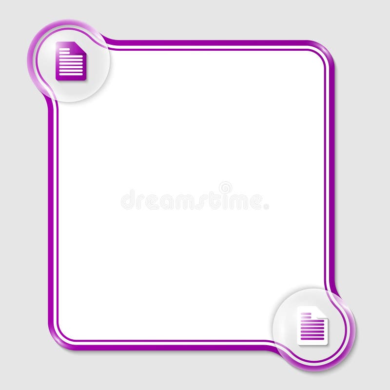 Purple text box stock vector. Illustration of energy, blue - 2130810
