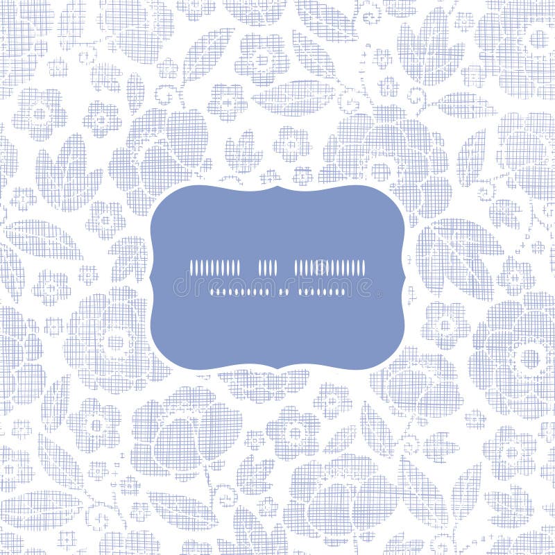 Purple Textile Flowers Texture Frame Seamless Stock Vector ...