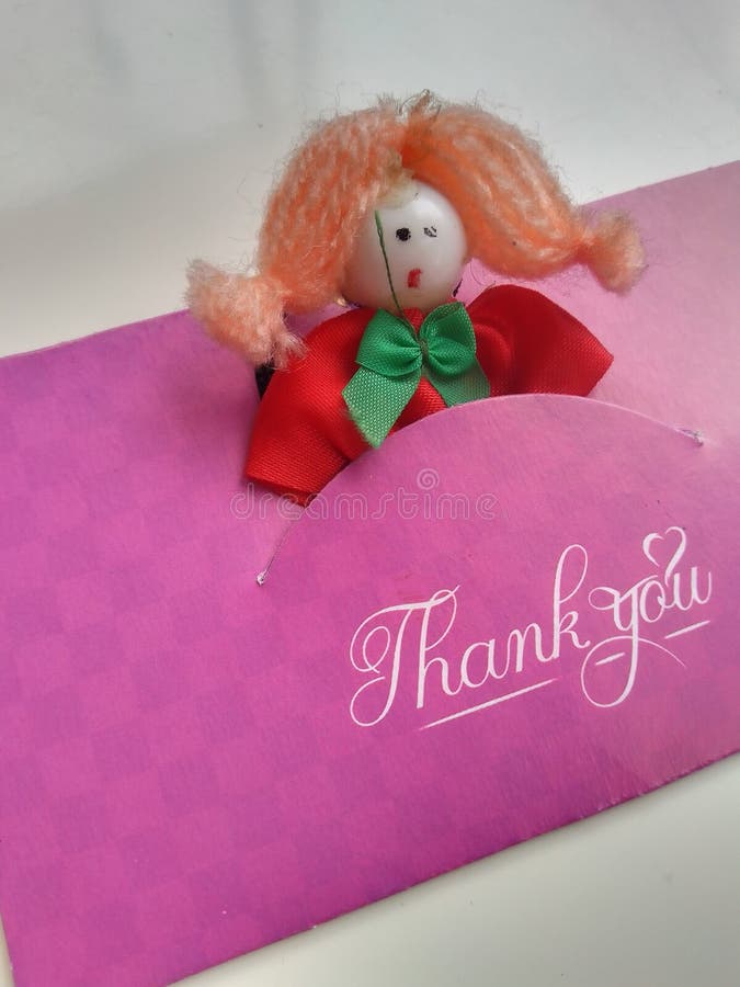 Purple Thank You Card with Elegant Script and Heart Design Stock ...