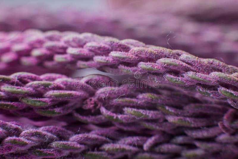 Purple Threads Close Up Under the Microscope Background Stock Photo ...