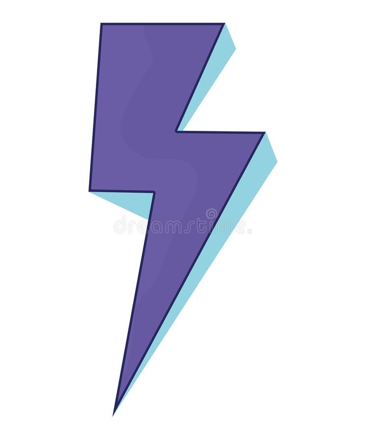 Purple thunder design stock illustration. Illustration of strike ...
