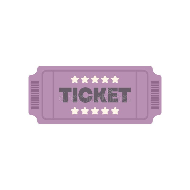 Purple Ticket Admit One Five Star Rating Stock Illustration ...