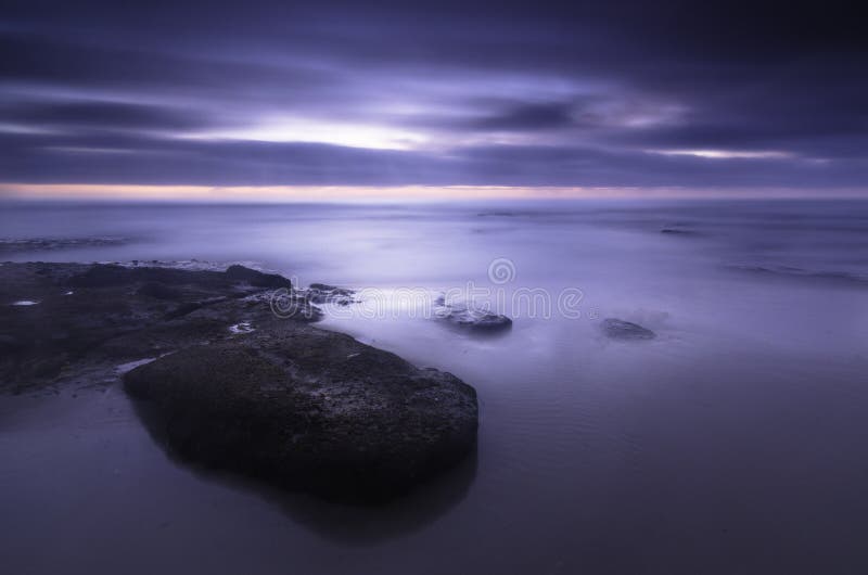 Purple Tide stock photo. Image of beach, jolla, scenic - 38417756