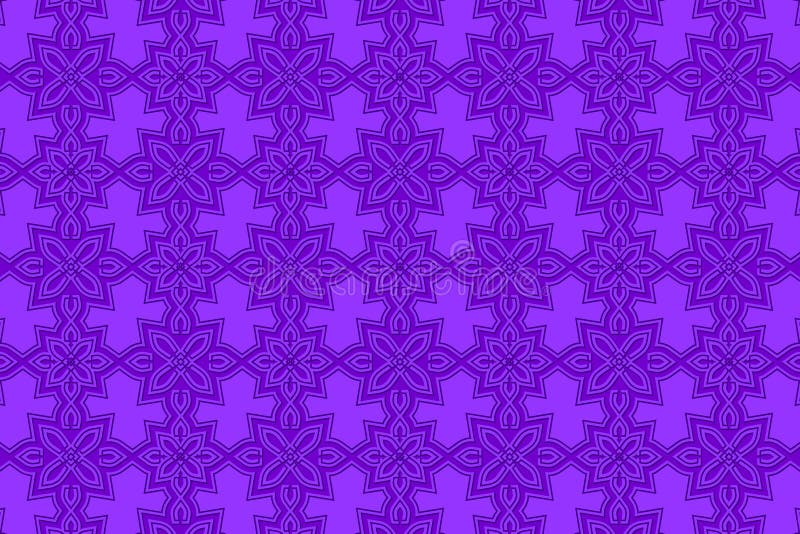Intricate Purple Lace Pattern, Modern Seamless Geometry Pattern Stock ...