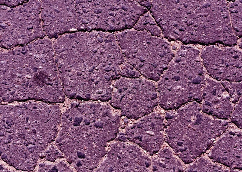 Purple Toned Damaged Asphalt Road Texture. Stock Image - Image of ...