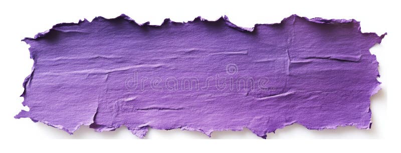 Purple Torn Paper Texture Isolated on Transparent Background, Artistic ...