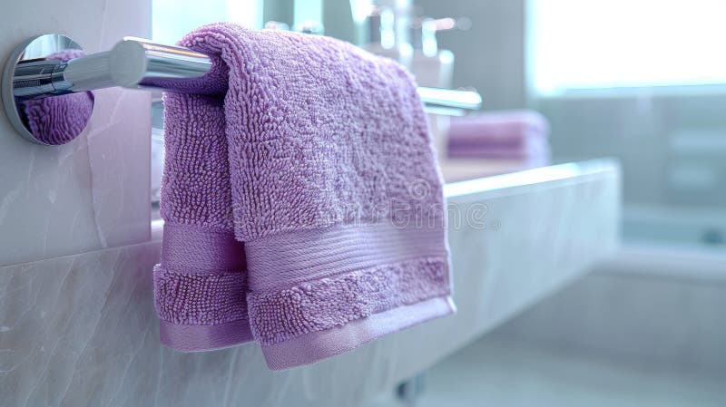 Purple Towel Hanging Rack Bathroom Stock Photos - Free & Royalty-Free ...