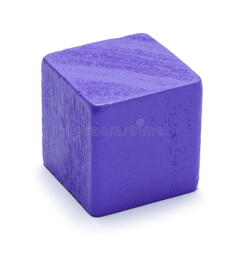 Purple Toy Block stock image. Image of white, square - 289087335