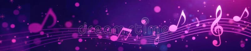 Purple Treble Clef Border, Musical Notes, Flat Design, Treble Clef ...