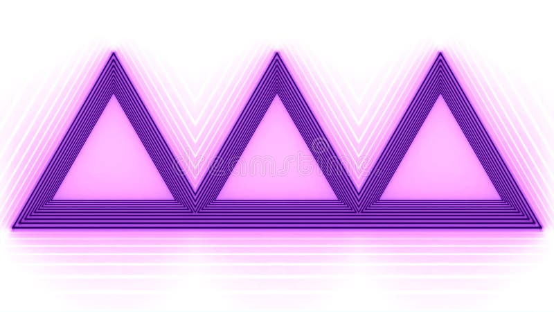 Purple Triangle Illusion stock video. Video of structure - 335546459