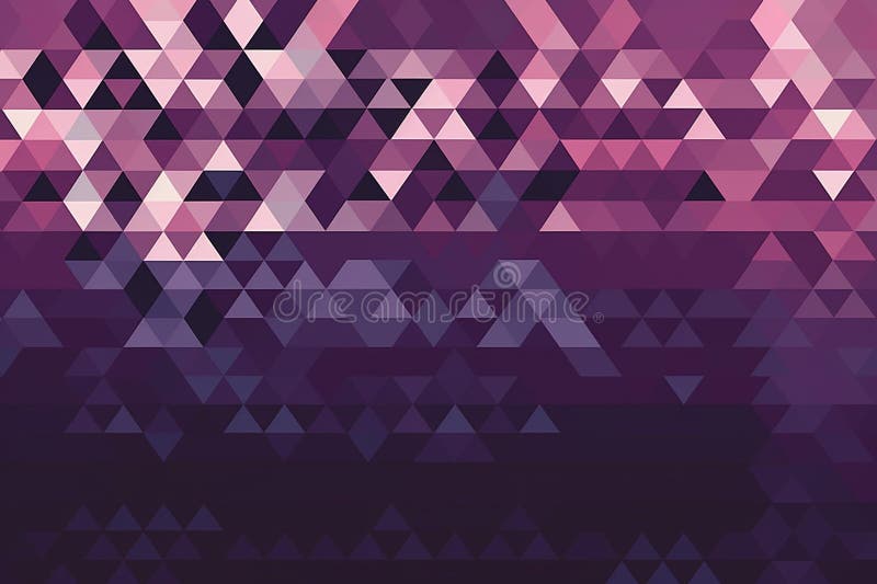 Purple Triangle Pattern Background Stock Illustration - Illustration of ...